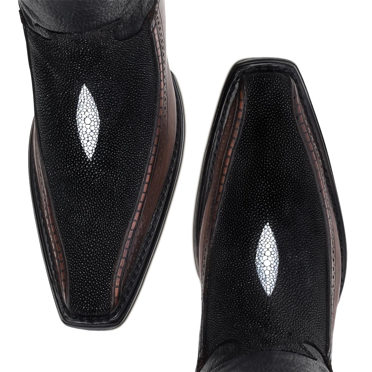 1B1DMA - Cuadra black and brown casual cowboy stingray boots for men ...