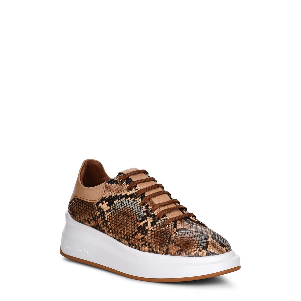 4P4PBVL - Cuadra tobacco casual fashion python sneakers for women – Kuet.us